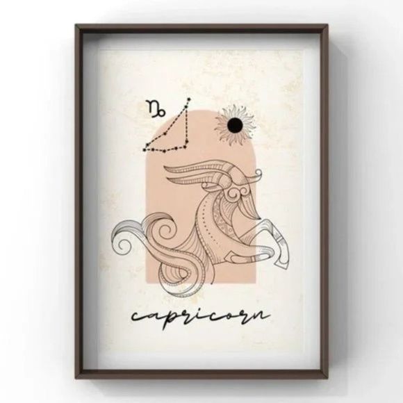 Triad Art & Design | Art | Capricorn Zodiac Sign Constellationboho ...